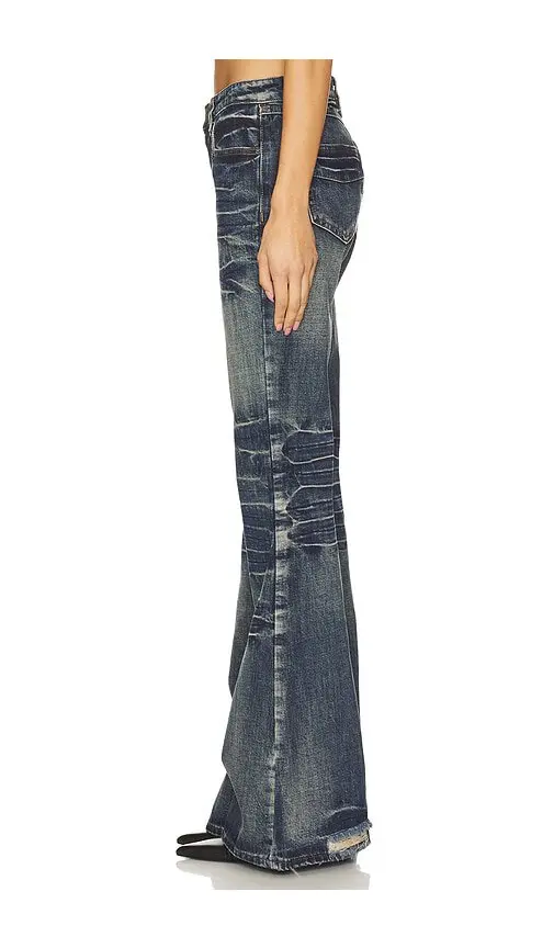 Jaded London Extreme Flare Jeans In Blue Wash - 6% Off | Editorialist